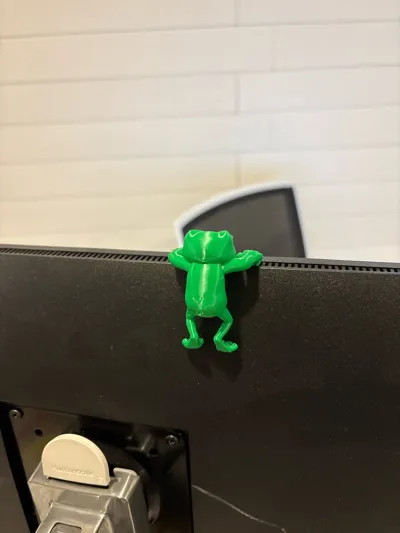 Grumpy Frog Monitor / Laptop Buddy - Free 3D Print Model - MakerWorld