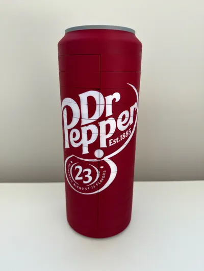 Dr Pepper folding door display box - Free 3D Print Model - MakerWorld