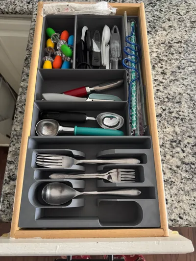 Gridfinity 4×6 Kitchen Drawer Silverware Holder - Free 3D Print Model ...