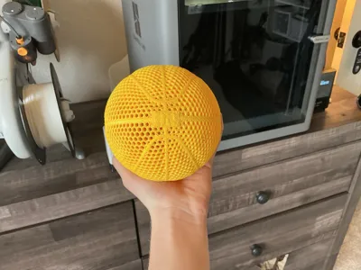 Mini Airless Basketball - Free 3D Print Model - MakerWorld