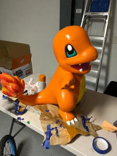 Life-Size Charmander 3D Model - Free 3D Print Model - MakerWorld