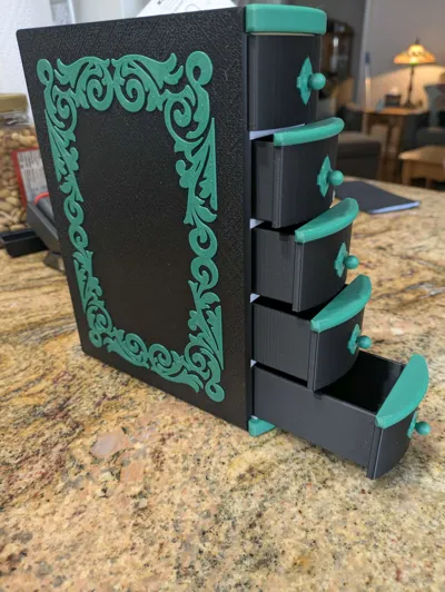 realistic book nook drawer jewelry box - Free 3D Print Model - MakerWorld