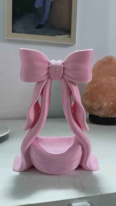 Coquette Bow Jewelry Stand & Trinket Dish - Free 3D Print Model ...