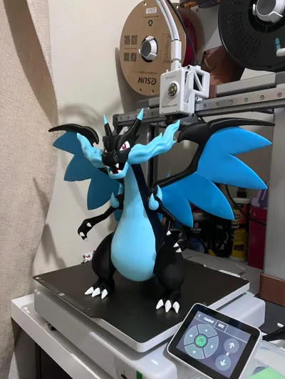 Mega Charizard X (Multi-Color Print) - Free 3D Print Model - MakerWorld