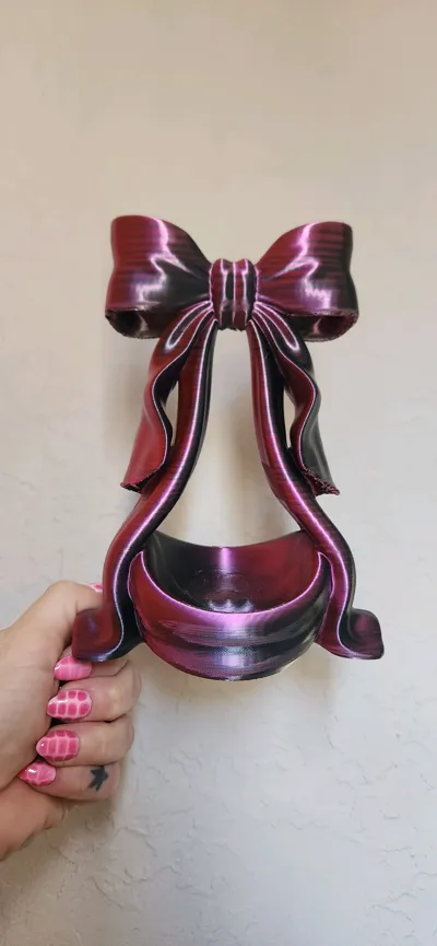 Coquette Bow Jewelry Stand & Trinket Dish - Free 3D Print Model ...