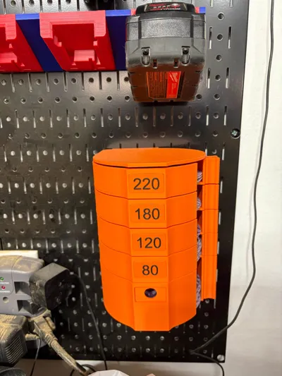 Stacked Sanding Disc Bins - 5" - Free 3D Print Model - MakerWorld