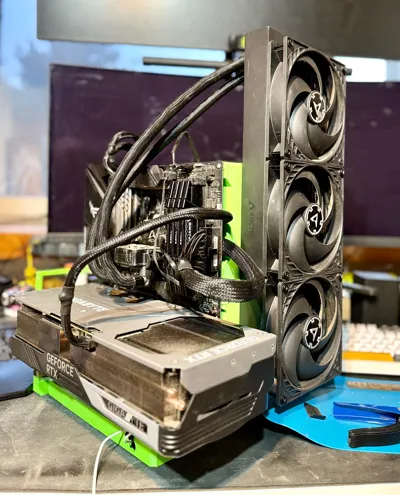 Open Frame PC Case ATX - Free 3D Print Model - MakerWorld