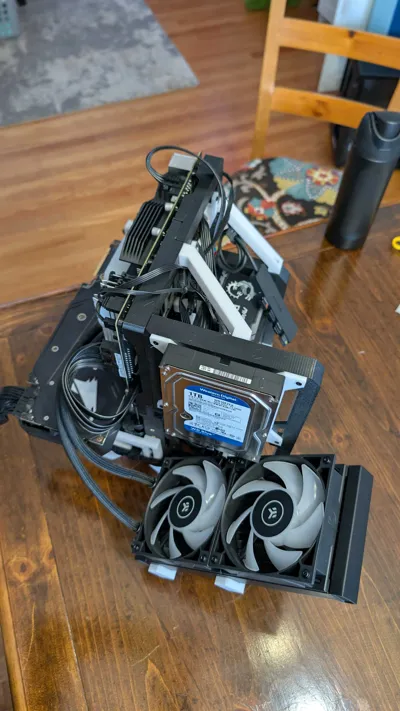 Open Frame PC Case ATX - Free 3D Print Model - MakerWorld