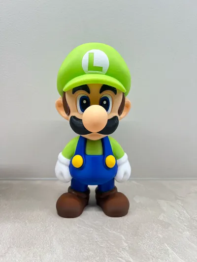 Chibi Luigi Multi-Color Multi-Part Print (No AMS required) - Free 3D ...