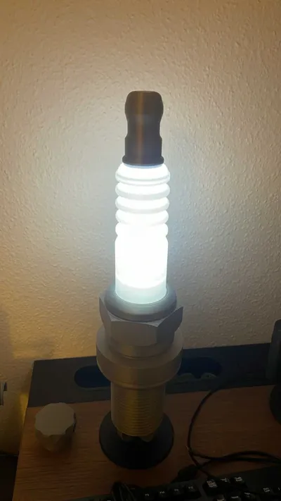 Spark Plug Lamp - Free 3D Print Model - MakerWorld
