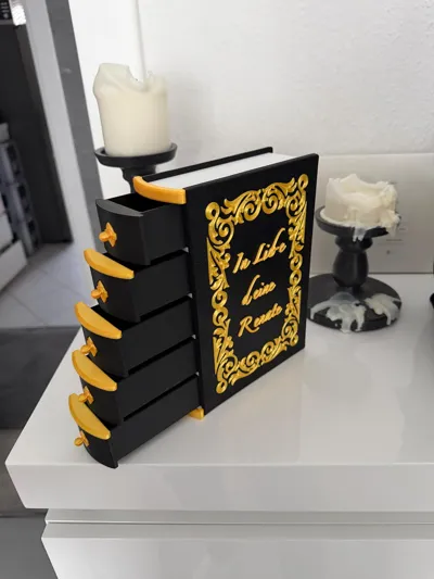 realistic book nook drawer jewelry box - Free 3D Print Model - MakerWorld