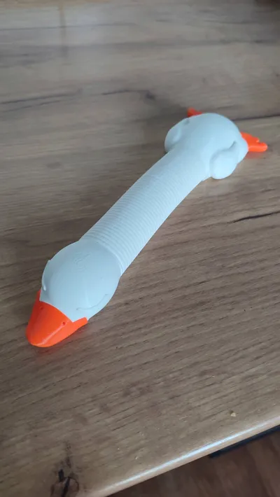 Flexi Goose with Spiral Neck Articulated Desk Toy - Free 3D Print Model ...