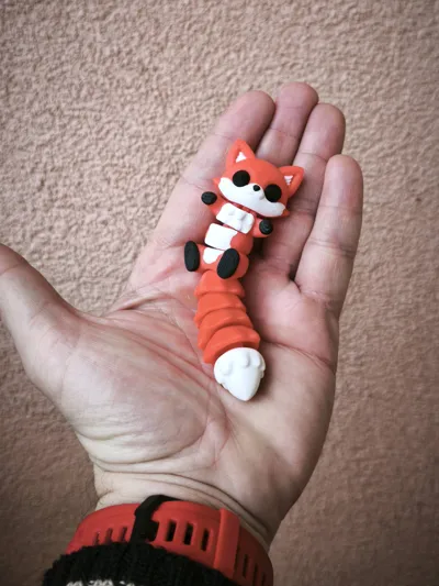 Moxxie – Flexi Fox Keychain & Fridge Magnet - Free 3D Print Model ...