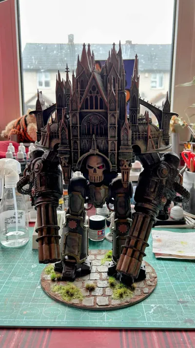 Gothic Siege Walker – Cathedral Mech - Free 3D Print Model - MakerWorld