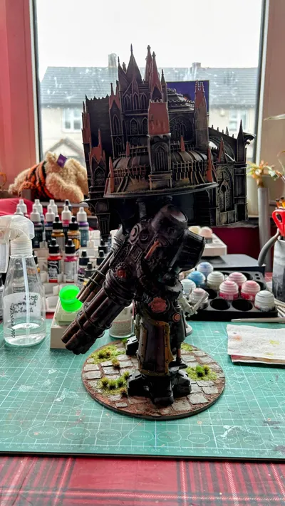 Gothic Siege Walker – Cathedral Mech - Free 3D Print Model - MakerWorld