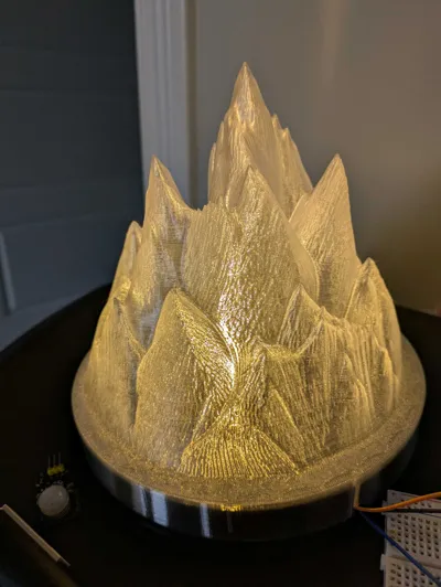 Crystal Summit Desk Lamp - Free 3D Print Model - MakerWorld