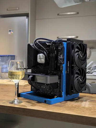Open Frame PC Case ATX - Free 3D Print Model - MakerWorld