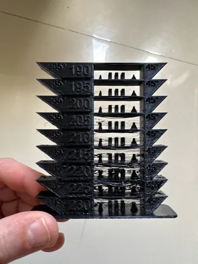 Bambu PLA Temperature Tower (190 - 230 °C) - Free 3D Print Model ...