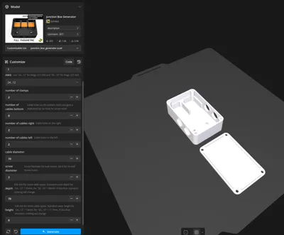 Junction Box Generator - Free 3D Print Model - MakerWorld