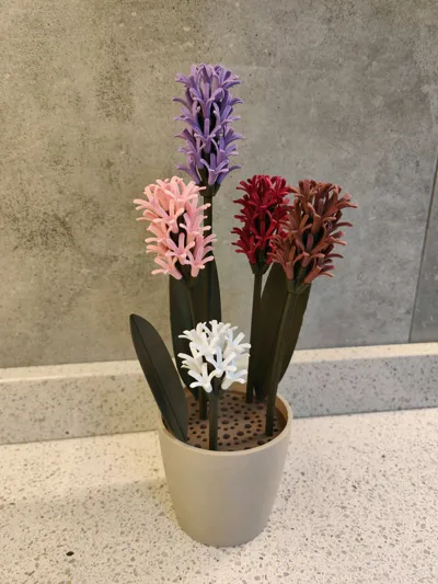 Hyacinth Flower - Modular - Free 3D Print Model - MakerWorld