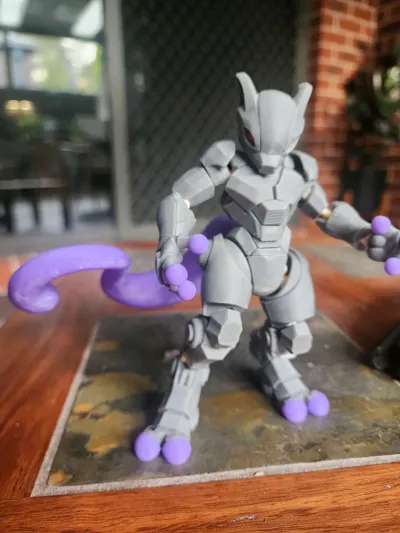 Mecha Pokemon Series - Mewtwo - Dummy 13 version - Free 3D Print Model ...