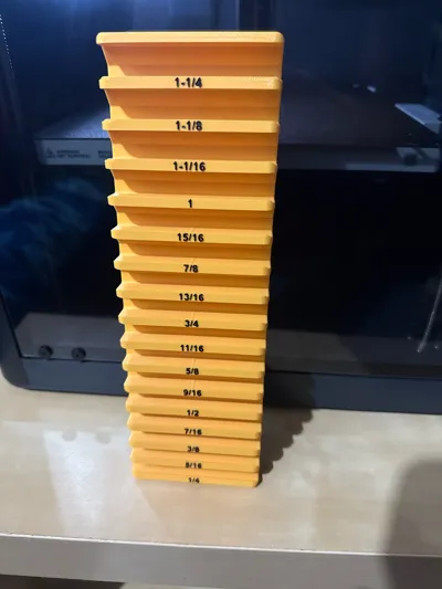 Gridfinity 16 Wrench SAE and Metric Organizers - Free 3D Print Model ...