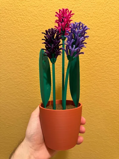 Hyacinth Flower - Modular - Free 3D Print Model - MakerWorld