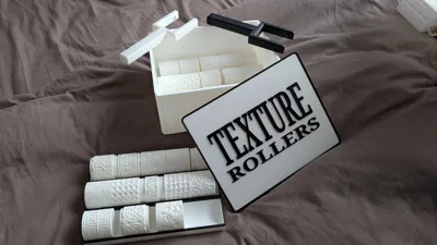 Pattern rollers for pottery including roller handle - Free 3D Print ...
