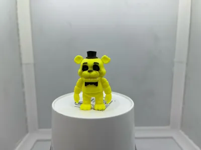 mini flexi FNAF Springtrap, Golden Freddy & Puppet - Free 3D Print ...