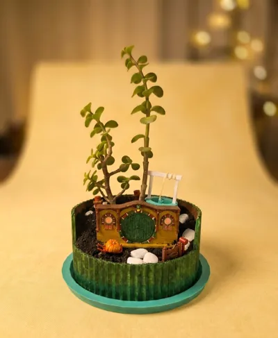 Hobbiton Inspired Bonsai Terrarium Pot - Free 3D Print Model - MakerWorld