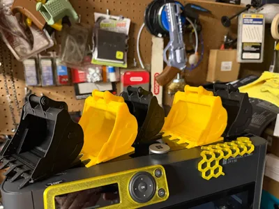 Backhoe business card holder - Free 3D Print Model - MakerWorld