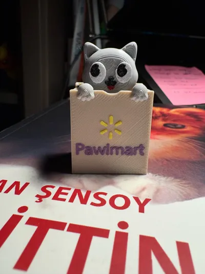Cat in a Paper Bag Clicker Fidget Toy - Free 3D Print Model - MakerWorld