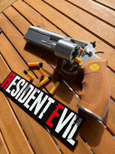 Resident Evil – Silver Serpent Barry's Magnum - Free 3D Print Model ...