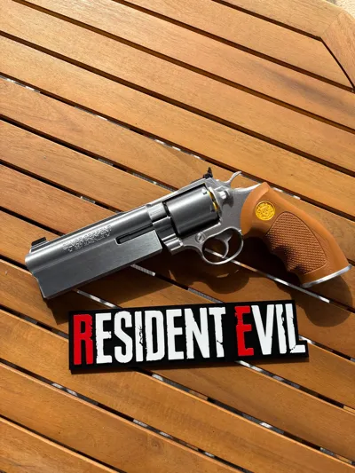 Resident Evil – Silver Serpent Barry's Magnum - Free 3D Print Model ...
