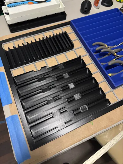Gridfinity 16 Wrench SAE and Metric Organizers - Free 3D Print Model ...
