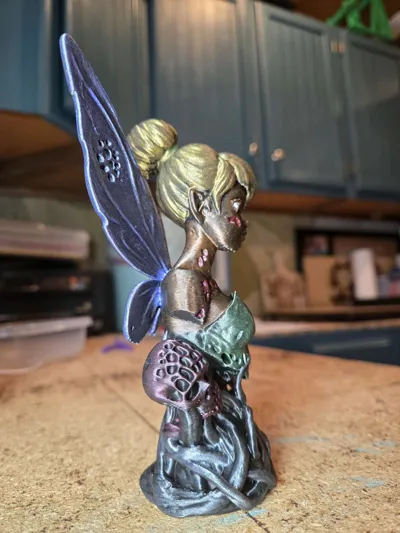 Fairy Figurine Bust Zombie Tinkerbell - Free 3D Print Model - MakerWorld