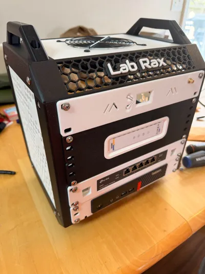 Lab Rax 10" Server Rack - Bolted Version - 5U - Free 3D Print Model ...