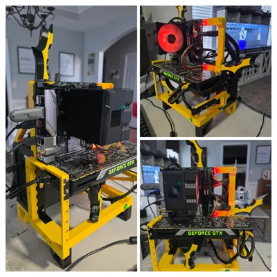 Open Frame PC Case ATX - Free 3D Print Model - MakerWorld