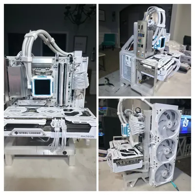 Open Frame PC Case ATX - Free 3D Print Model - MakerWorld
