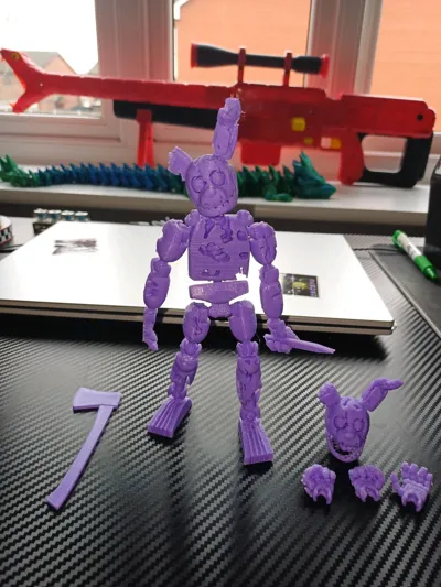 SpringTrap action figure - Free 3D Print Model - MakerWorld