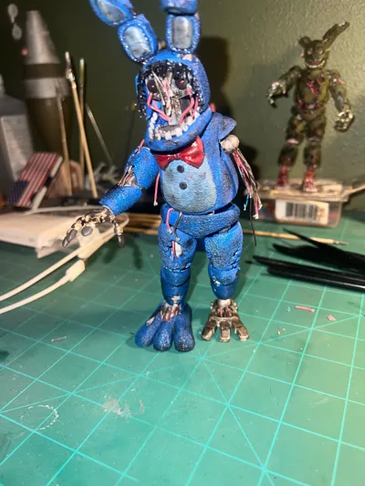 Withered Bonnie Articulating Action Figure - Free 3D Print Model ...