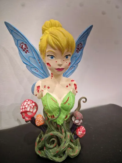 Fairy Figurine Bust Zombie Tinkerbell - Free 3D Print Model - MakerWorld