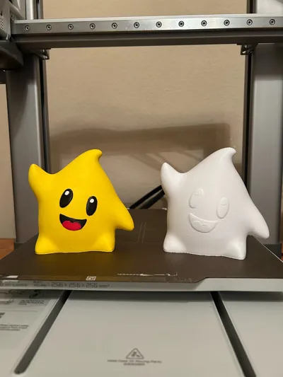 Luma Star - Super Mario Galaxy 3D Print LED 001Kit - Free 3D Print ...