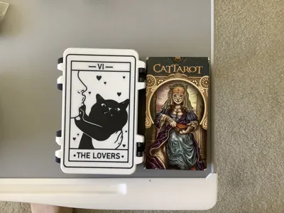 The Lovers cat tarot card - Free 3D Print Model - MakerWorld
