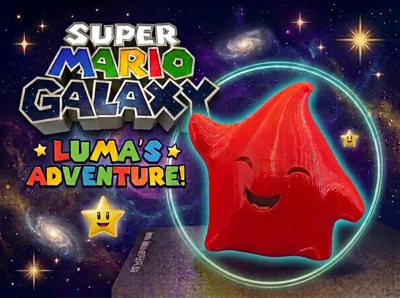 Luma Star - Super Mario Galaxy 3D Print LED 001Kit - Free 3D Print ...