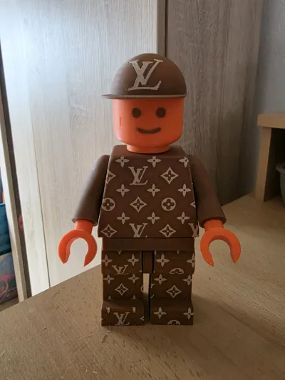 Brickman Louis Vuitton 20cm Figure 500% - Free 3D Print Model - MakerWorld