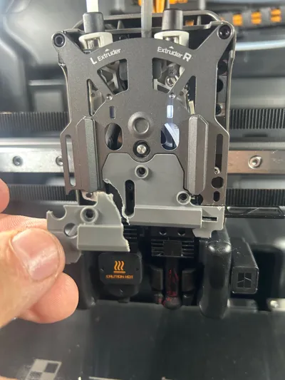H2D Dual Extruder Filament Guide Installation Aid - Free 3D Print Model ...