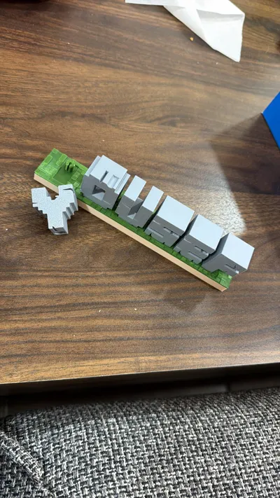 Custom Minecraft Name Plate - Free 3D Print Model - MakerWorld