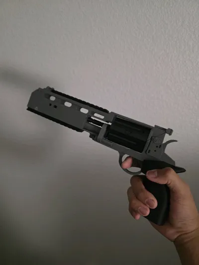 Resident Evil Requiem Revolver - Free 3D Print Model - MakerWorld