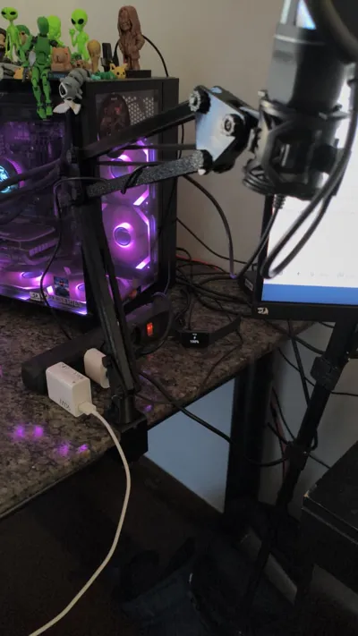100% 3D-Printed Microphone Stand - Free 3D Print Model - MakerWorld